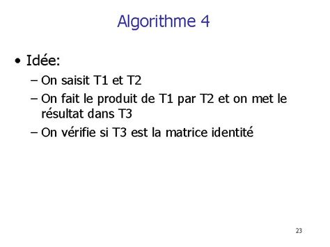 Algorithmique Suite Tableaux 2 Dimensions 1 Ce Qui
