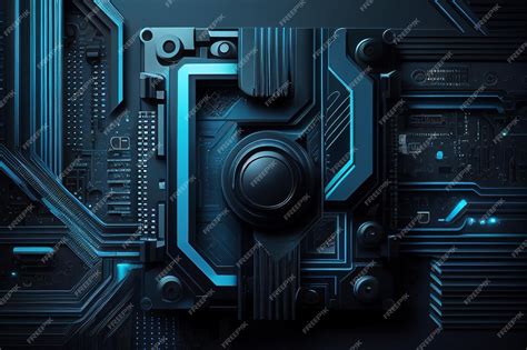 Premium Photo Technology Hitech Design And Landing Page Concept Sci