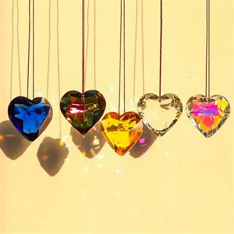 결혼식 파티 집 장식용으로 사용되는 풍경화 모양의 펜던트가 달린 크리스털 햇빛 잡는 장식품 윈드촘 자동차에 Temu