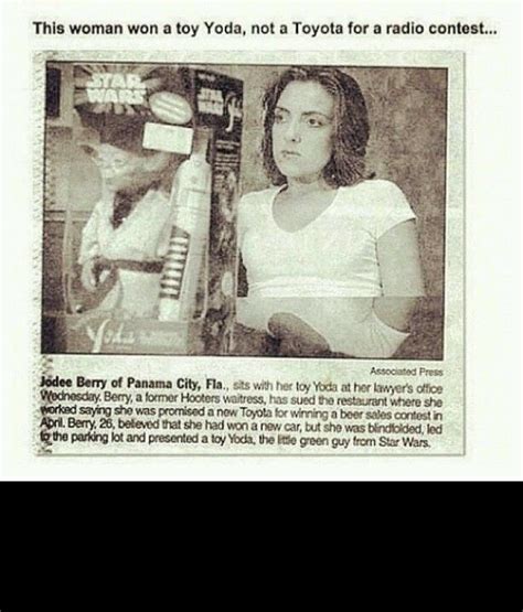 She Should Be Happy She Won Anythingid Be Totally Fine Winning A Toy Yoda Lol Funny Memes