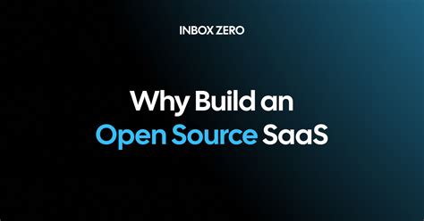 why build an open source saas