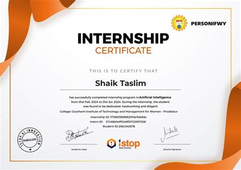 Shaik Taslim On Linkedin Hello Everyone I Am Successfully Completed Internship Program In