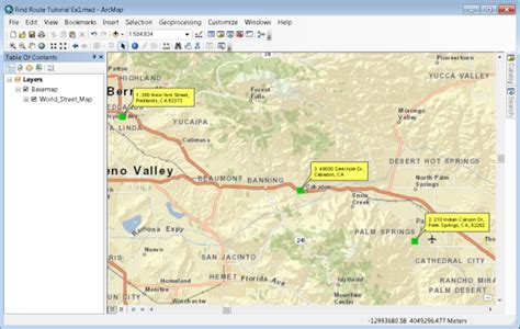 Exercise 1 Finding A Route Using Trip Planning—arcmap Documentation