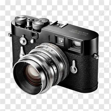 실버 액센트가 있는 빈티지 블랙 거리계 카메라 빈티지 카메라 거리 측정기 실버 액센트 Png 일러스트 및 이미지 에 대한