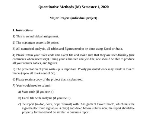 Quantitative Method Assignment Help My Assignment Services