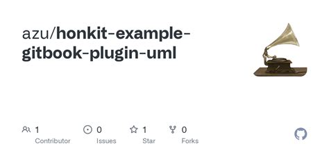 GitHub Azu Honkit Example Gitbook Plugin Uml