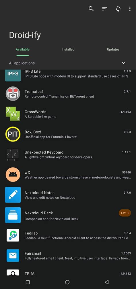 Show Indication In App List For Installed Appsb · Issue 116 · Droid Ifyclient · Github
