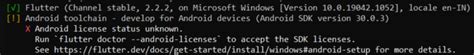 Showing Error In The Flutter Doctor About Android Toolchain Devops Support