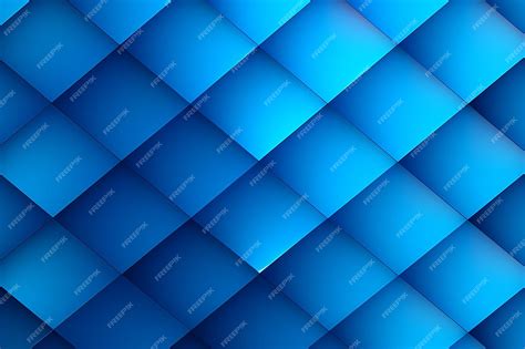 Premium Photo Blue Diagonal Square Grid Background