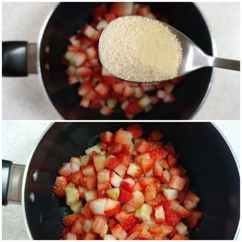 노오븐베이킹 팬케이크믹스로 만드는 딸기 크림치즈케이크 후라이팬 케이크 생일케이크 만들기