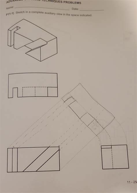 Solved Name Date P11 1 Sketch In A Complete Auxiliary