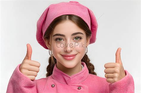 간호사가 엄지 손가락을주는