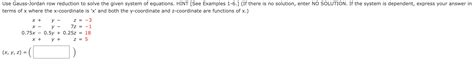 Solved Terms Of X Where The X Coordinate Is X And Both Chegg Com