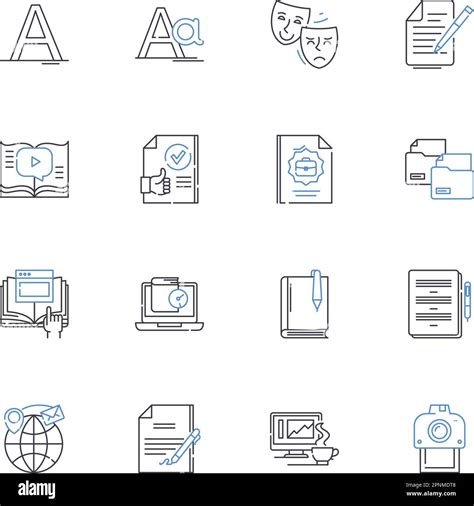 Combination Line Icons Collection Fusion Blend Integration Mix Meld Amalgamation