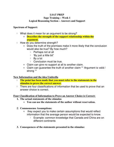 Answers And Support Logical Reasoning University Of Pittsburgh