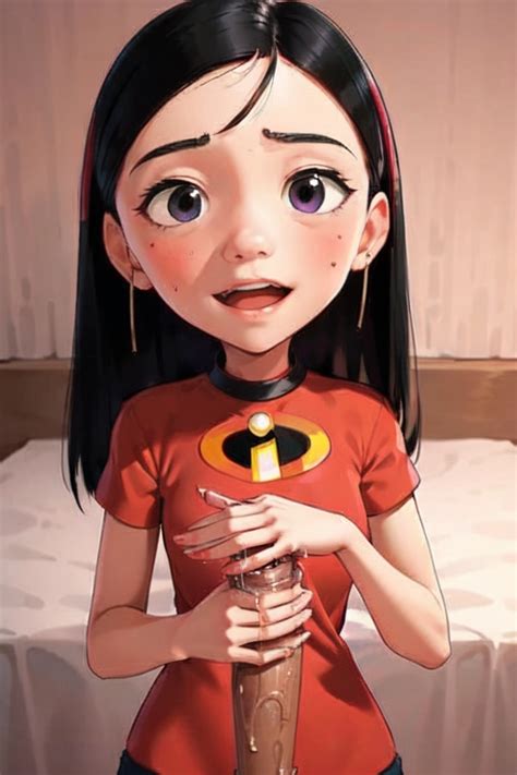 Rule 34 Ai Generated Handjob Holding Penis Looking At Viewer Male Pov The Incredibles Violet