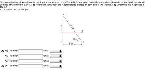 Solved The Triangular Loop Of Wire Shown In The Drawing Chegg Com