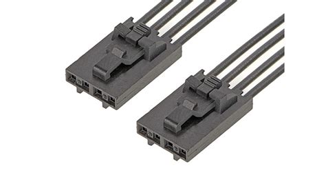 216270 1044 Molex Cable Assembly Sl Receptacle Sl Receptacle 4 Circuits 600mm Black