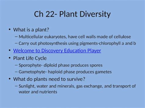 Pptx Ch 22 Plant Diversity Dokumentips