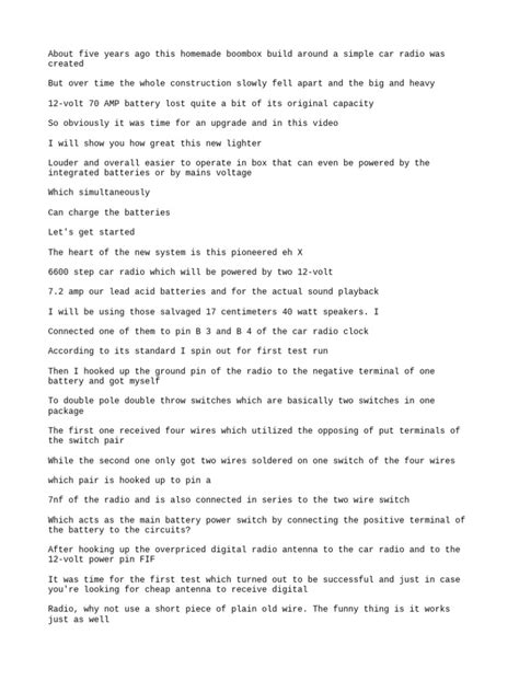 English Make Your Own Boombox Downsub Com Pdf Power Supply Voltage