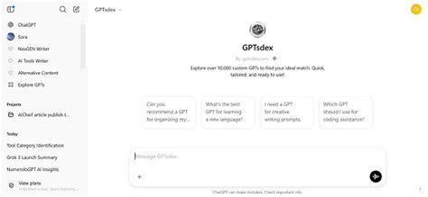 GPTsdex Discover And Share Custom GPT Models