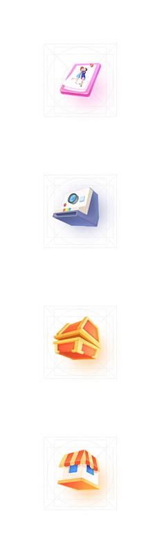 Ui Icon 花瓣网陪你做生活的设计师 节日换皮肤 App金刚区活动图标app节日图标 Ui节日换皮肤图标