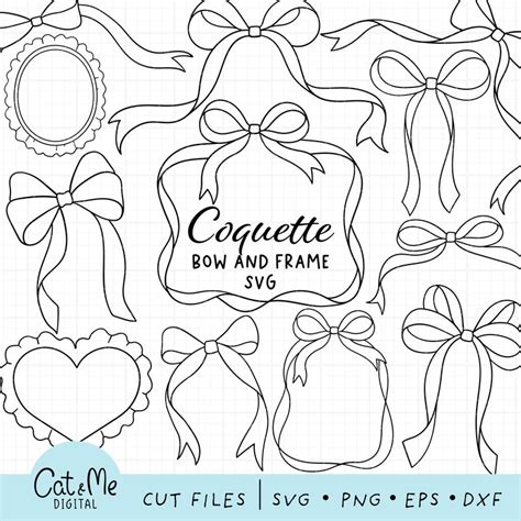 Coquette Bow Svg Etsy
