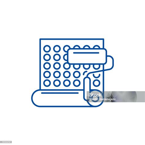 벽 선 아이콘 개념입니다 평면 벡터 기호 기호 개요 그림을 벽 0명에 대한 스톡 벡터 아트 및 기타 이미지 0명 3차원 형태 가정의 방 Istock