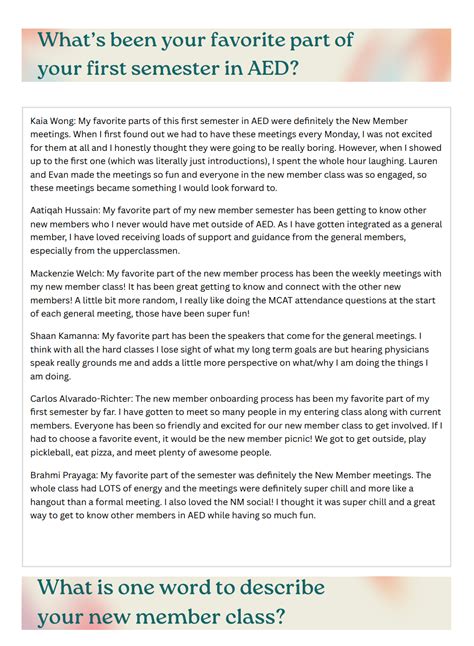 Semester Recap With Our Fall 2023 New Members — Alpha Epsilon Delta