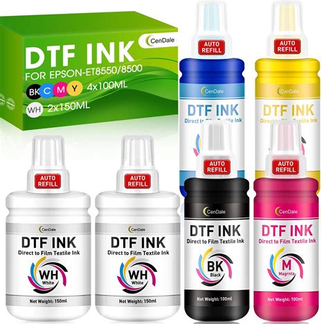 Cendale Upgraded Dtf Ink 700ml Auto Fill Dtf Transfer Ink For Dtf Film Refill Ink