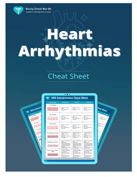 Ekg Interpretation Cheat Sheet Arrhythmias Guide