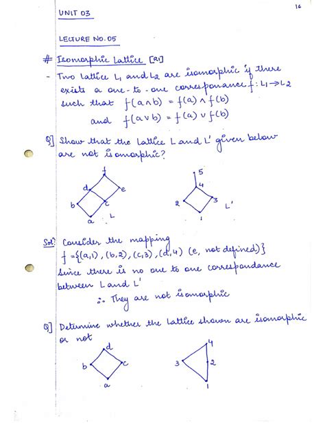 dstl unit 01 part 06 isomorphic lattice distributive lattice bounded