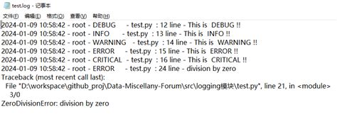 【python程序开发系列】一文了解日志模块logging的使用场景和方法 知乎