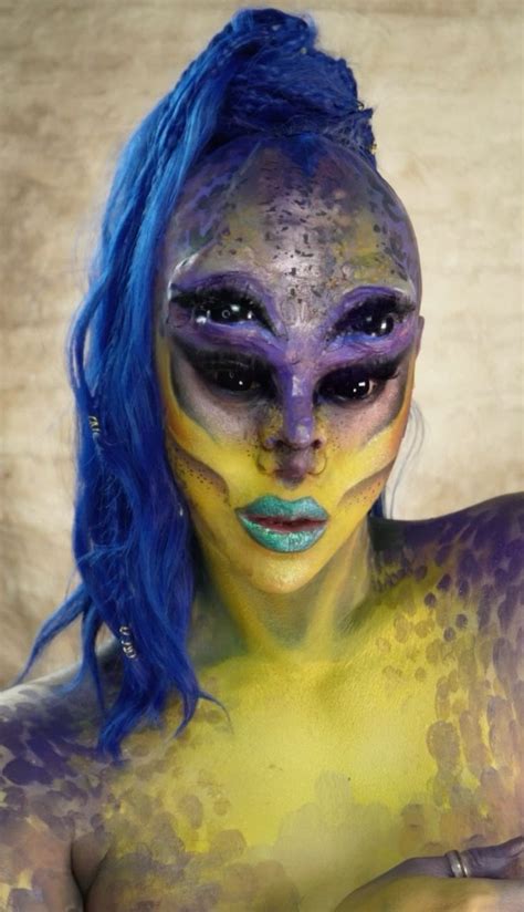 Another Alien Inspired Alien Makeup Creepy Makeup Fantasy Makeup