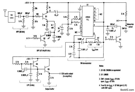 Scareceiver Signalprocessing Circuit Diagram