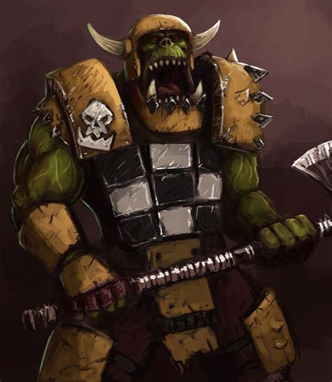 Waaagh By Fonteart On Deviantart Warhammer 40k Artwork Warhammer