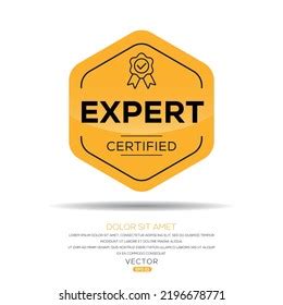 Creative Expert Certified Badge Vector Illustration Stock Vector Royalty Free