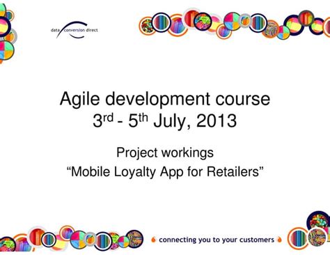 Agile Development Course Ppt