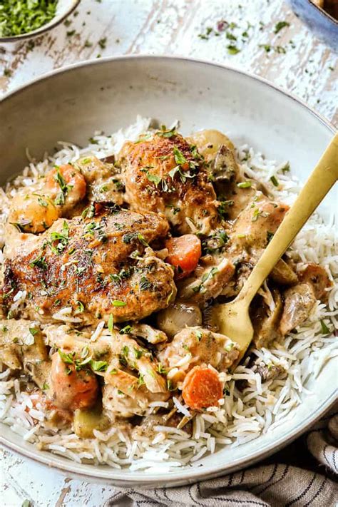 Best Chicken Fricassee How To Make Ahead Freeze Step By Step Photos