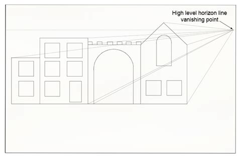 high and low level horizon line one point perspective art mammoth memory art