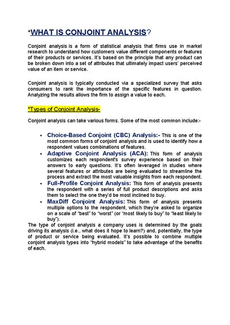 Is Conjoint Analysis Understanding Its Importance In Market Research