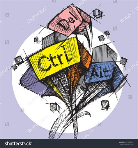 Ctrl Alt Del Keyboard Shortcuts On Stock Vector Royalty Free 1972282955 Shutterstock