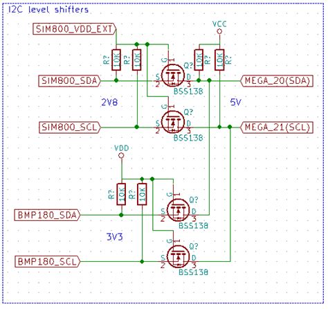 I2c Level Shifter For Multiple Voltage Levels Electrical Engineering Stack Exchange