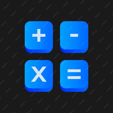 Premium Vector Gradient Calculator App Icon