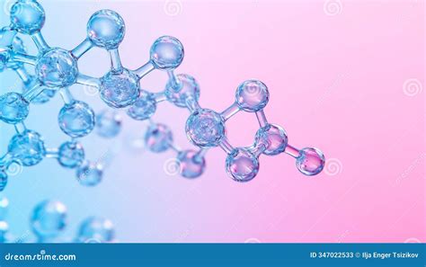 Molecular Structure On Gradient Background Science Chemistry And