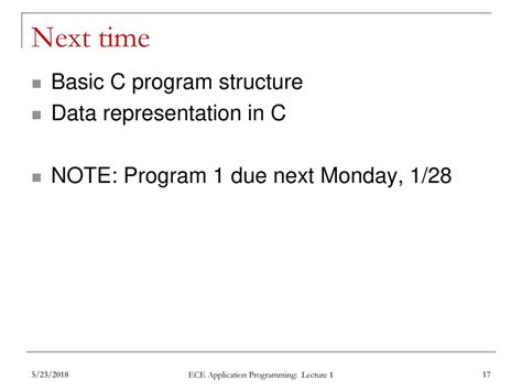 ECE Application Programming Ppt Download