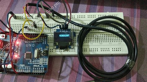 Ds18b20 Temperature Probe With Oled Display In Arduino
