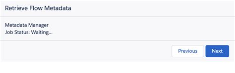 retrieve and deploy metadata with flow using transfer metadata as a