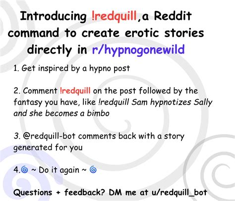 Experiment With Redquill A Reddit Command To Generate Erotic Story