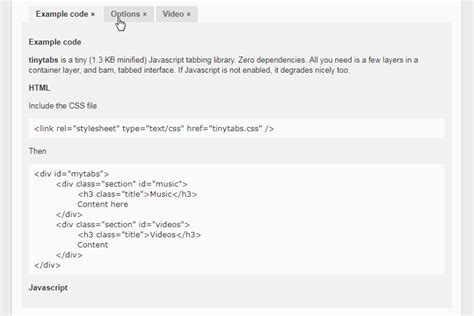 Tab Vue Js Examples